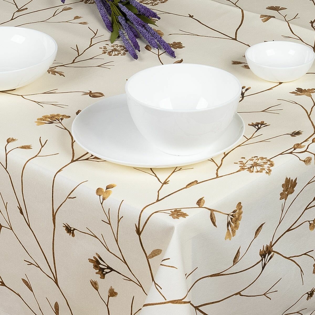 Скатерть Pappel Orya 130x160см, хлопок, водоотталкивающая пропитка