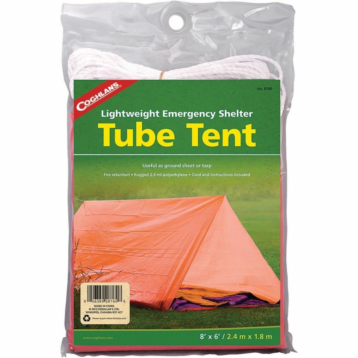 Аварийная палатка Coghlans Tube Tent