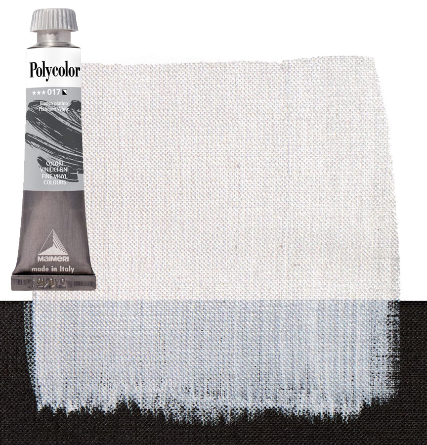 Краска акриловая Maimeri Polycolor белила платиновые / 20мл