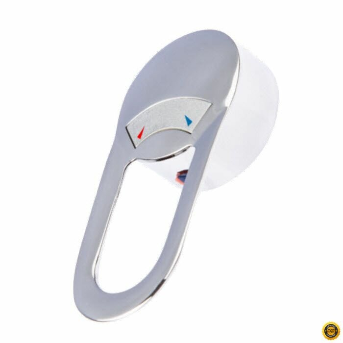 Ручка смесителя для душевой кабины, включение и регулировка воды, прочная, металлическая, цвет хром глянцевый