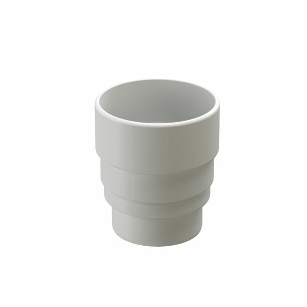 Переходник для водосточной системы Docke LUX/PREMIUM, ПВХ, пломбир, 1 шт