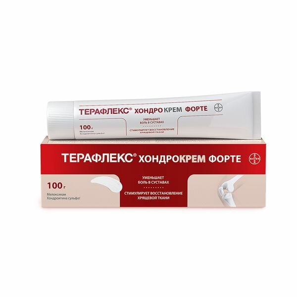 Терафлекс Хондрокрем Форте крем при острой боли в суставах 1%+5% 100г Bayer/Байер