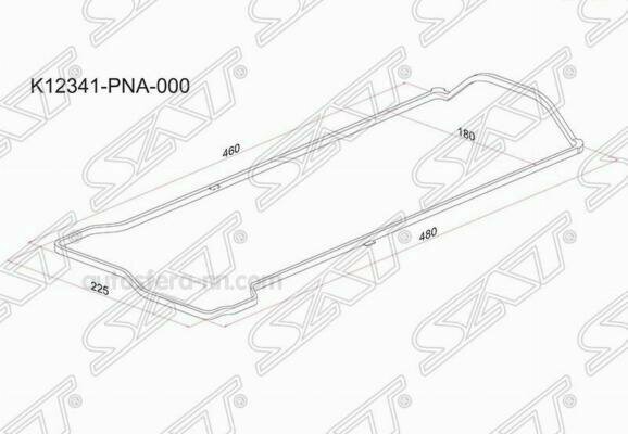 SAT K12341PNA000 Прокладка клапанной крышки Honda Accord 02-11 / Civic 05-15 K20A; K24A