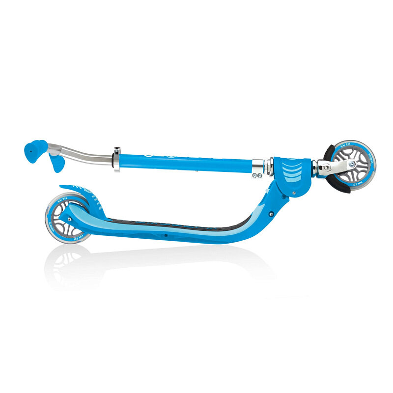 Детский самокат Globber FLOW 125 Foldable V2 , двухколесный, складной - Sky Blue — фото 1