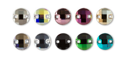 3220-DP44 пришивной страз 10 мм кристалл черный Jet 280 для украшения одежды и аксессуаров