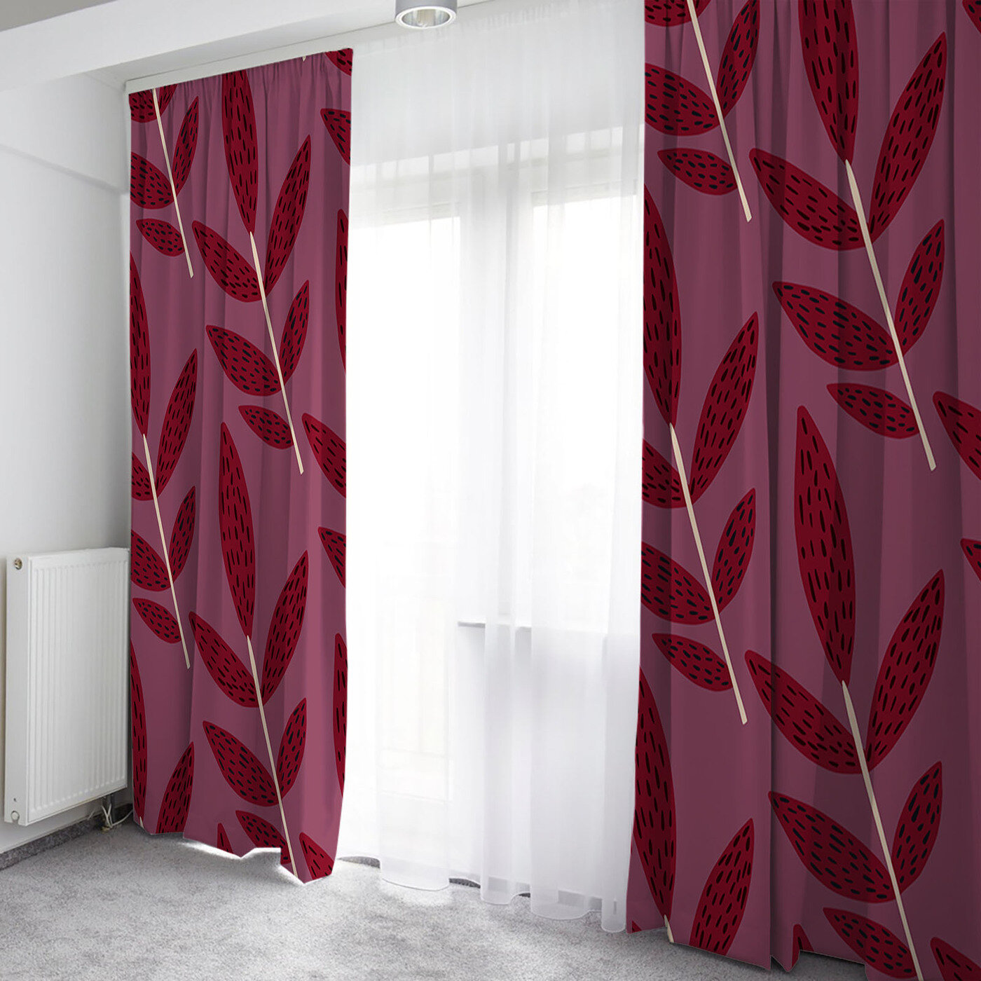 Шторы (фотошторы) из габардина, 290х220 см, Good Room