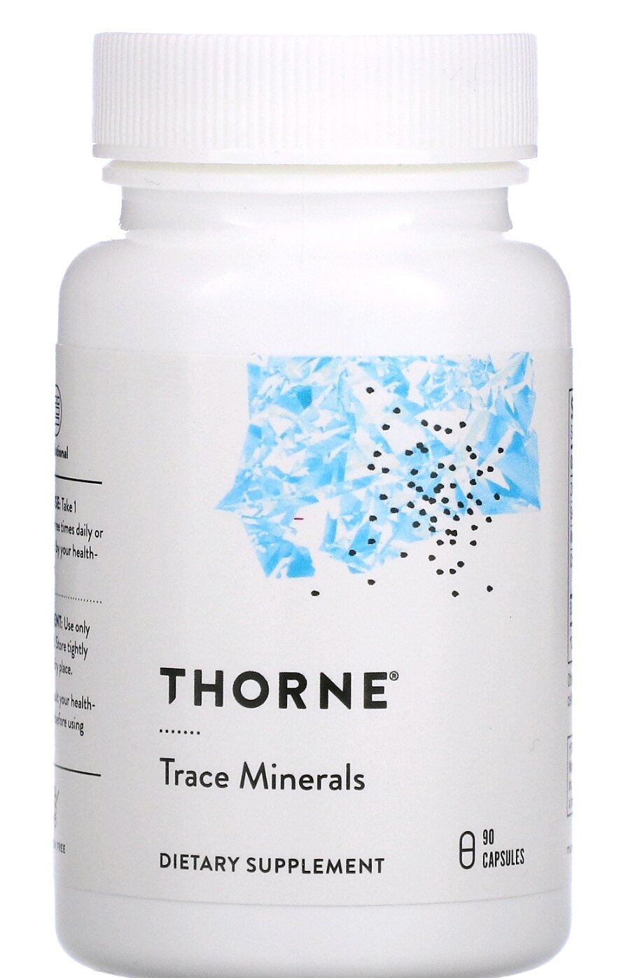 Микроэлементы, Trace minerals Thorne, 90 капсул