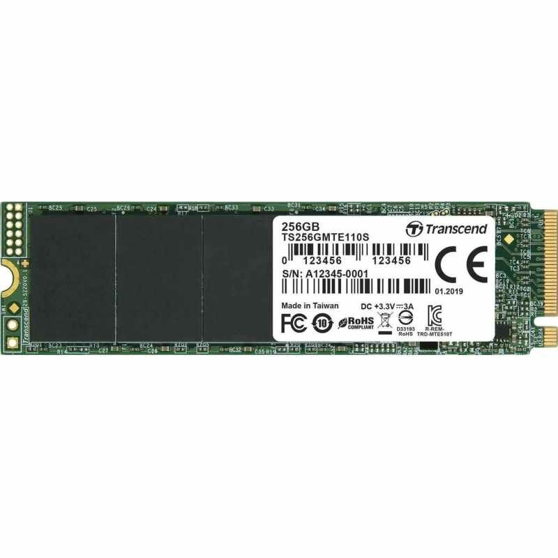SSD накопитель Transcend MTE110S(TS256GMTE110S),256GB, M.2, NVMe, PCIe 3.0 x4