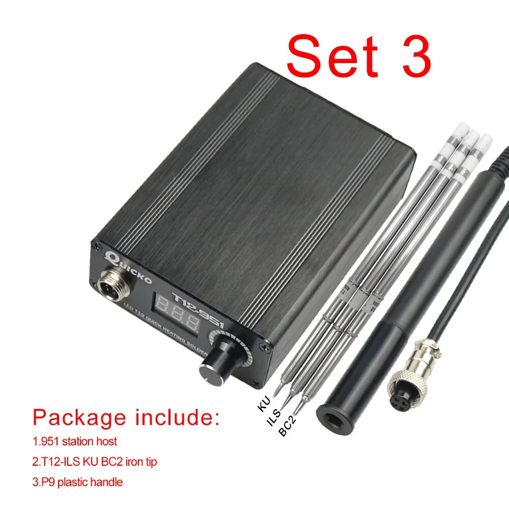 QUECOO T12-951 Паяльная станция SET3