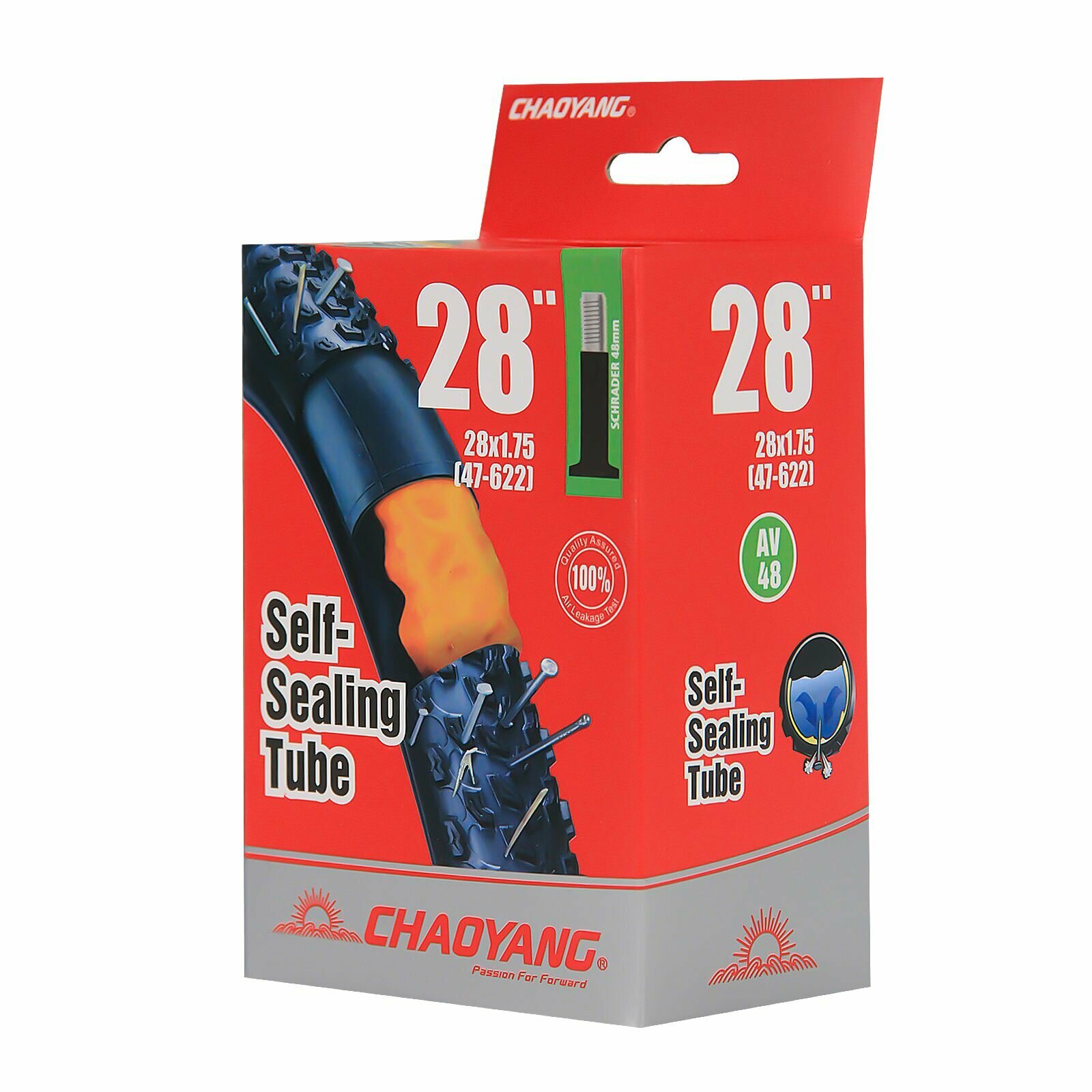 Велосипедная камера 28х1.75 (47-622) CHAOYANG, антипрокольная