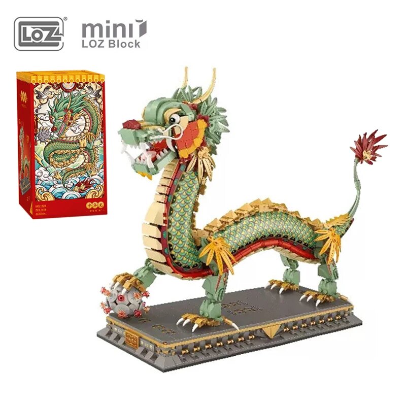 LOZ Mini Dragon, конструктор, с коробкой, 1416 деталей