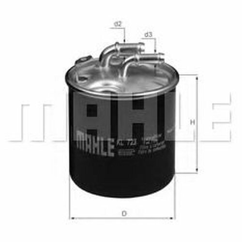 Фильтр топливный Knecht/Mahle kl723d для Mercedes A-CLASS W169, B-CLASS W245, W246, W242, C-CLASS C204, S204