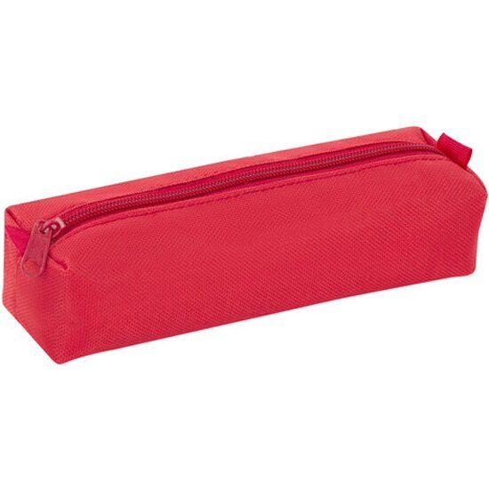 Пенал-тубус Пифагор на молнии, ткань, красный, 22х5 см, 272256