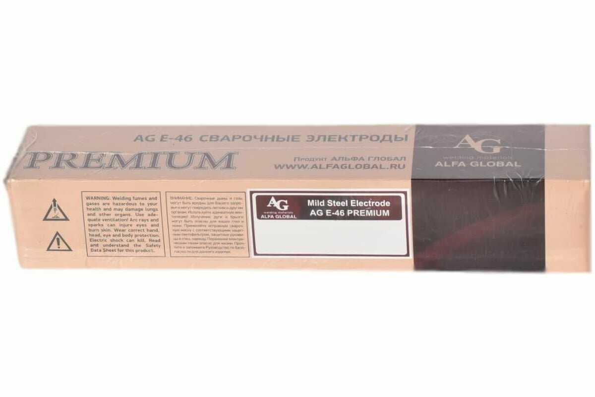 AG Электроды E-46 PREMIUM d= 2,5x350 1,0кг A-3-46-25-1