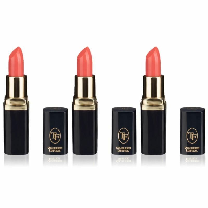TF cosmetics Помада Color Rich Lipstick, тон 14 бархатный персик, 3шт