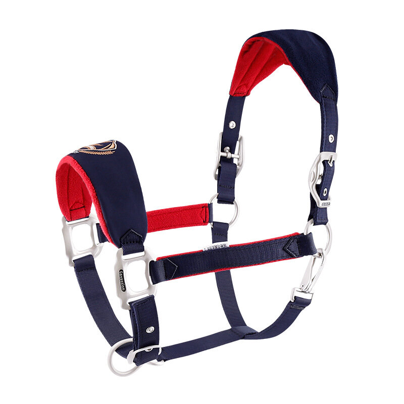 Противоизносная сбруя для уздечки, из воловьей кожи, XL, темно-синяя