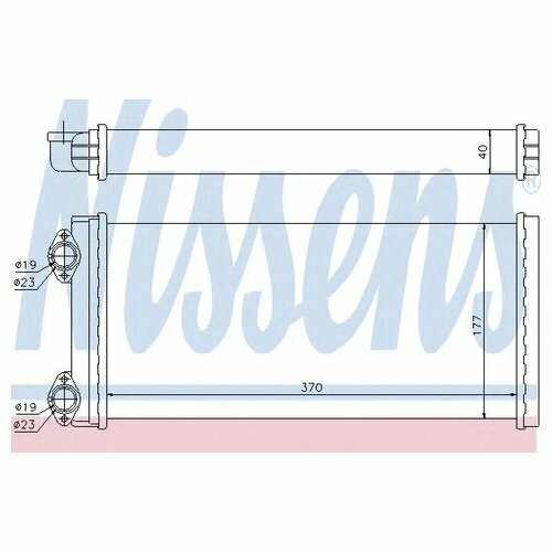 Радиатор печки Nissens 71928