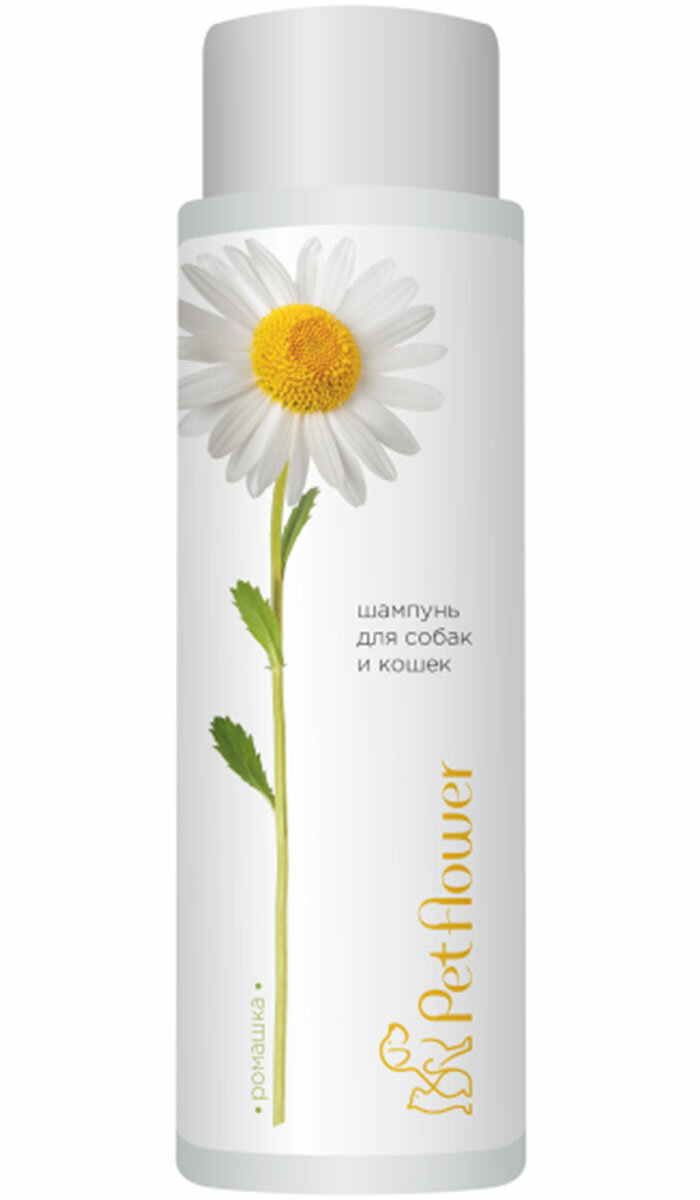 Шампунь Pet Flower для собак и кошек с ароматом ромашки 250 мл 1 шт