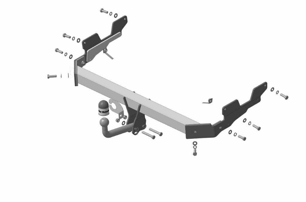 Фаркоп для Mazda CX-5 2012-2017, 2017-н. в. (без электрики, паспорт и сертификат в комплекте) Motodor.91101-A