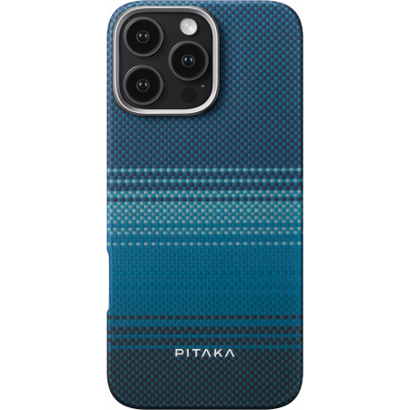 Чехол PITAKA Tactile Woven Case для iPhone 16 Pro 6.3", принт восход луны (Moonrise)