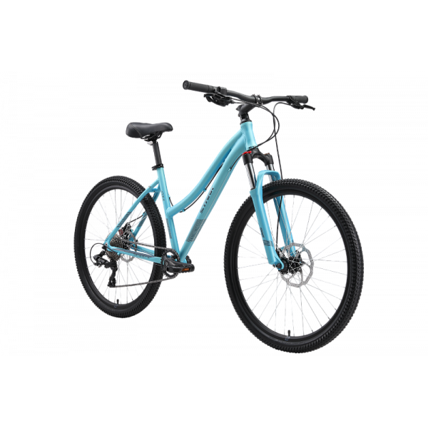 Велосипед STARK Luna 27.2 D 2024 (требует финальной сборки), Цвет морозный-серый, Размер 14"