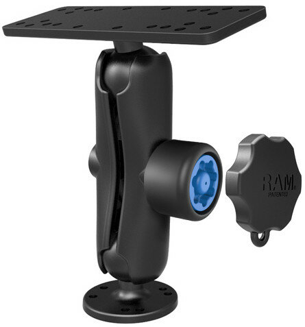 RAM-S-111U RAM площадка 16х5 см, муфта 140 мм секретка, шары 38 мм (1,5")