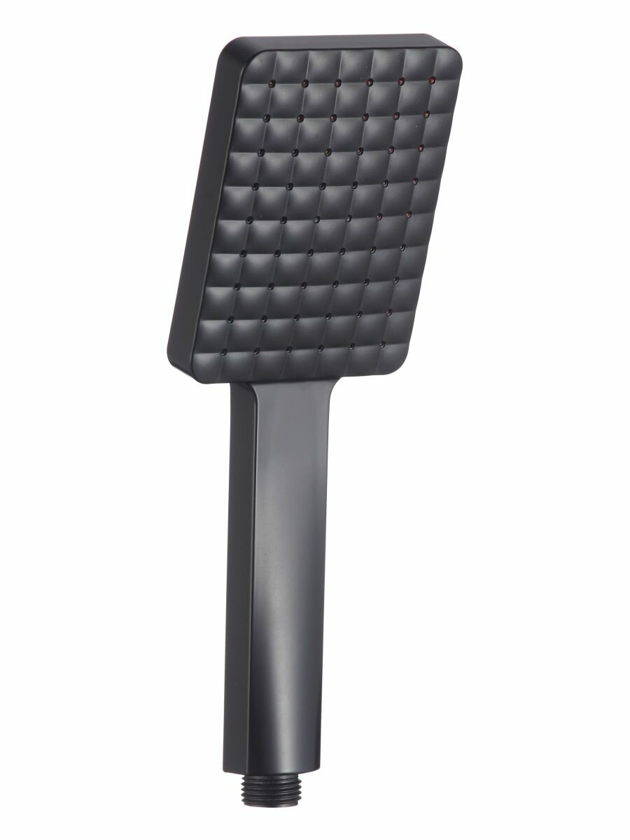 Лейка для душа D-Lin D61037, нержавеющая сталь, матовая хромированная, цвет черный