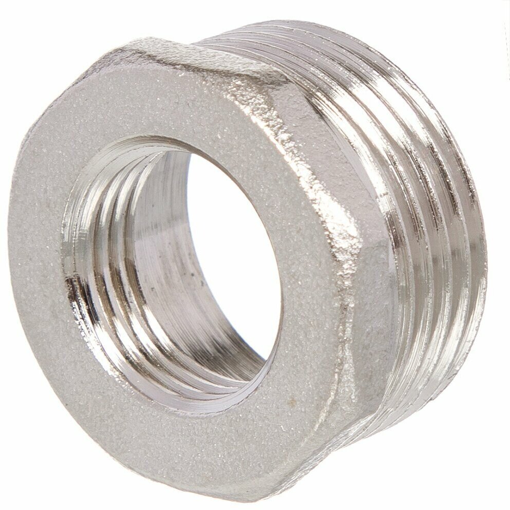 Футорка 1.1/4"х1/2", наружная-внутренняя, никелированная, РТП | 25125