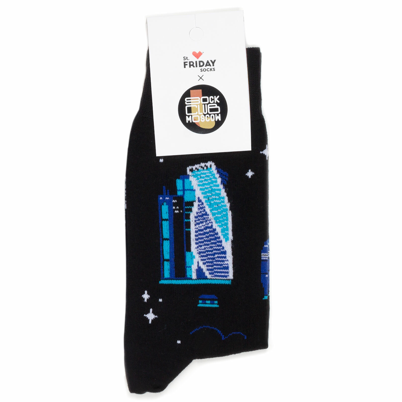 Носки x Sock Club Moscow носки с рисунками Город будущего - Небоскребы