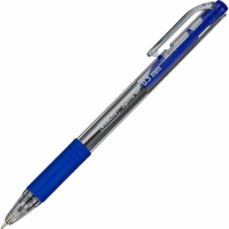 Ручка шариковая автоматическая Attache Spirit GP синяя толщина линии 0.3 мм, 1685315