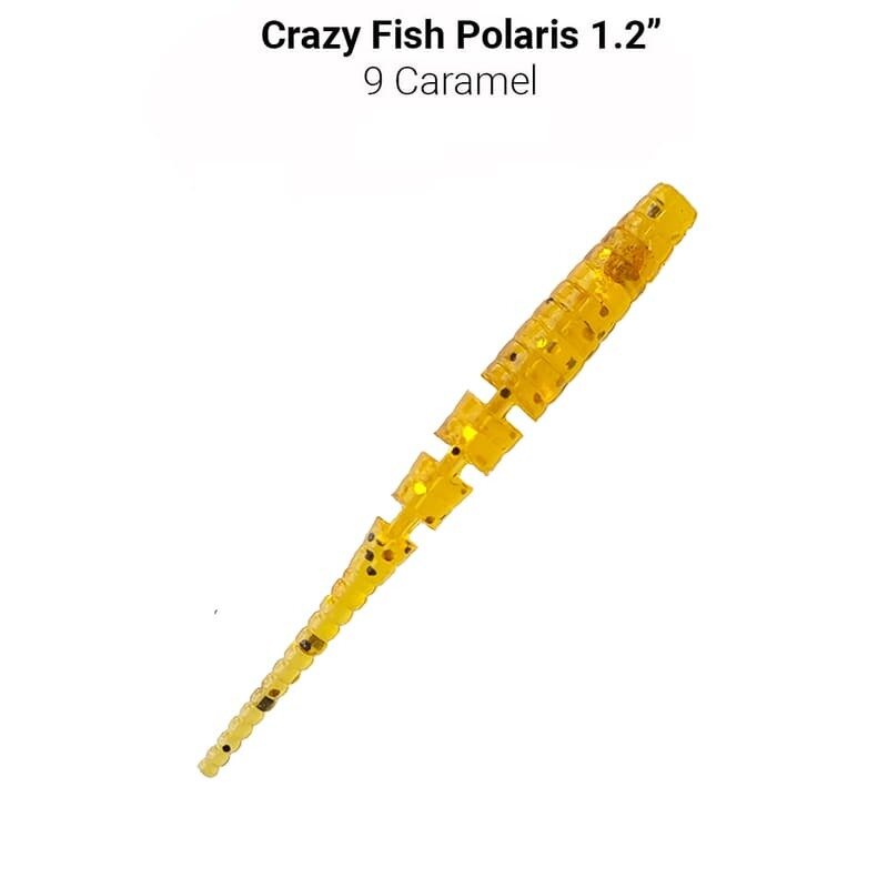 Силиконовые приманки Crazy Fish Polaris 1.2" 61-30-9-6 (аромат кальмар)