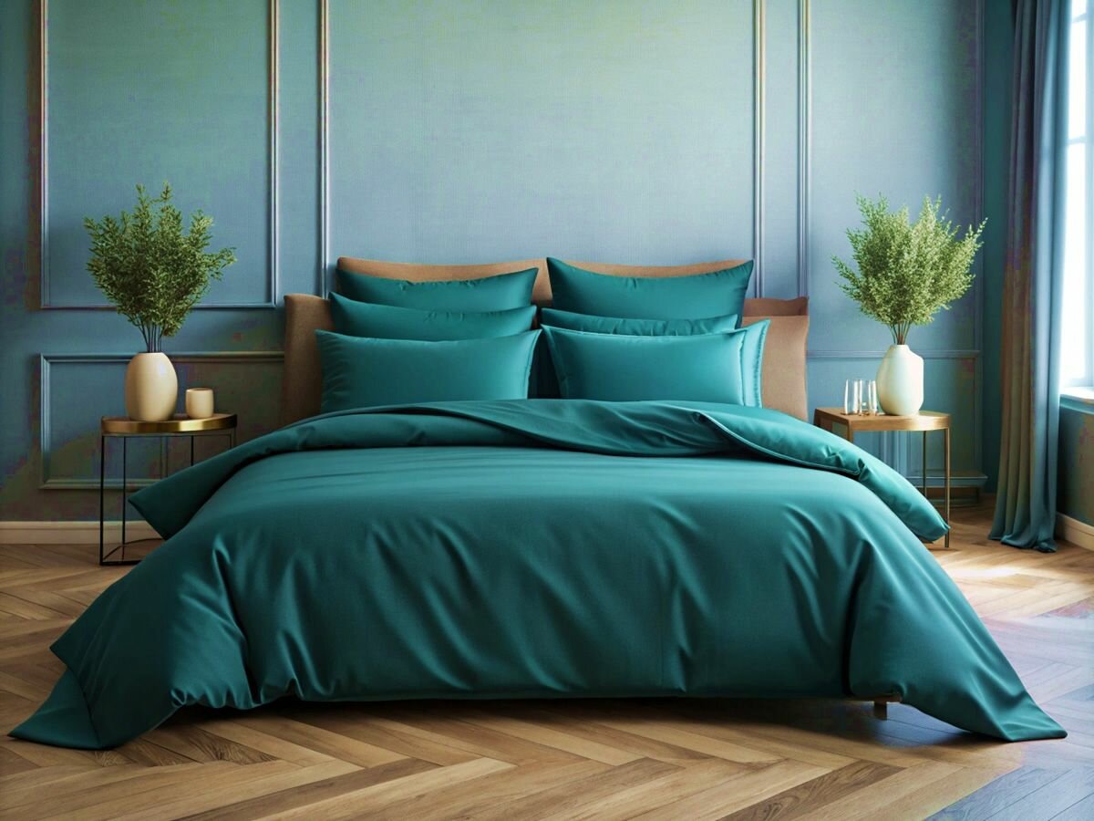 Наволочка из тенселя 70 х 70 - М - 60S 4234 Морская нимфа