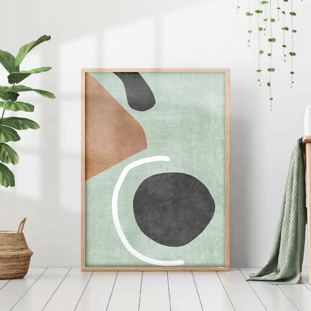 Постер "Абстрактный рисунок" 40x50 без рамки на стену для интерьера