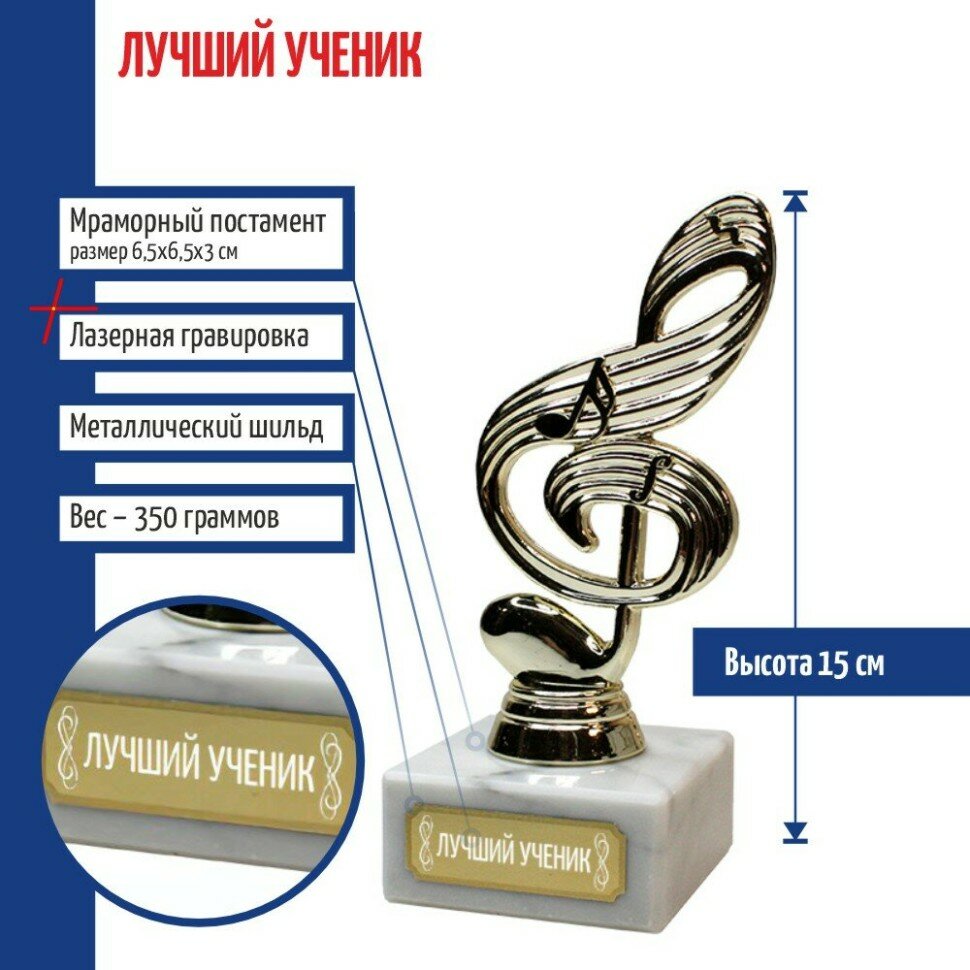 Статуэтка Ключ "Лучший ученик" (15 см)