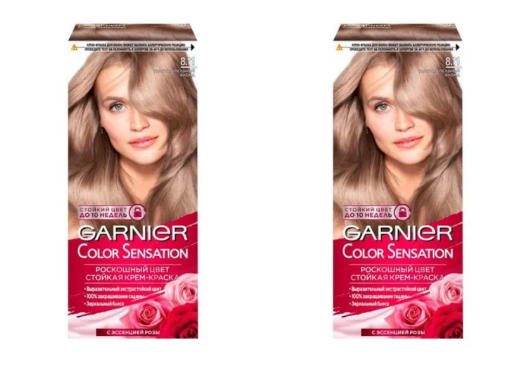 Крем-краска для волос Garnier Color Sensation, тон 8.11, Ультрапепел блонд, 110 мл, 2 шт