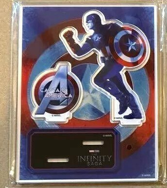 Акриловый стенд. MARVEL Infinity Saga Happy Kuji Acrylic Stand Captain America by Marvel