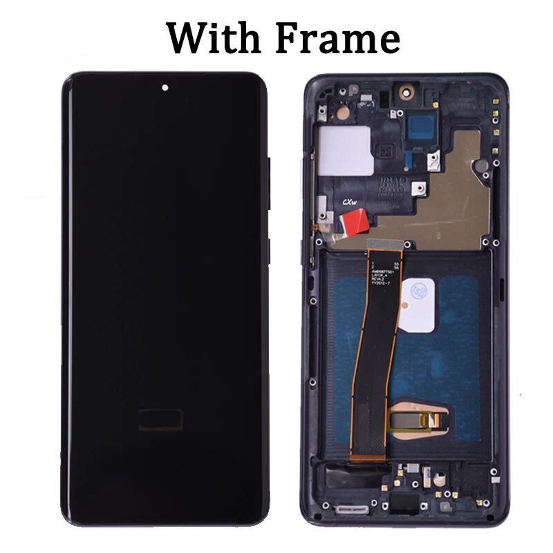 Супер AMOLED для Samsung S20 Ultra G988 G988U ЖК-дисплей Цифровой сенсорный экран с With Black Frame