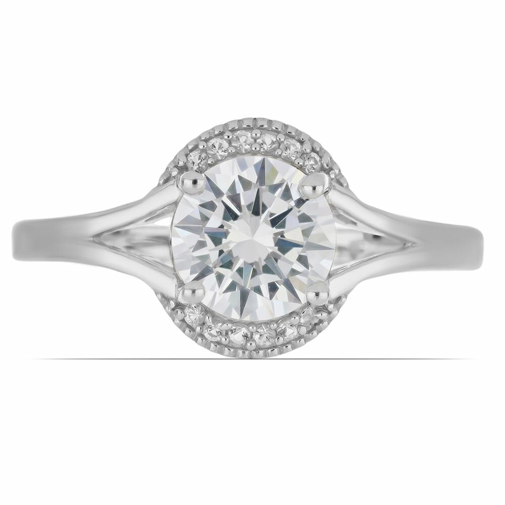 Кольцо Ювелирия, серебро, 925 проба, родирование, циркон, фианит