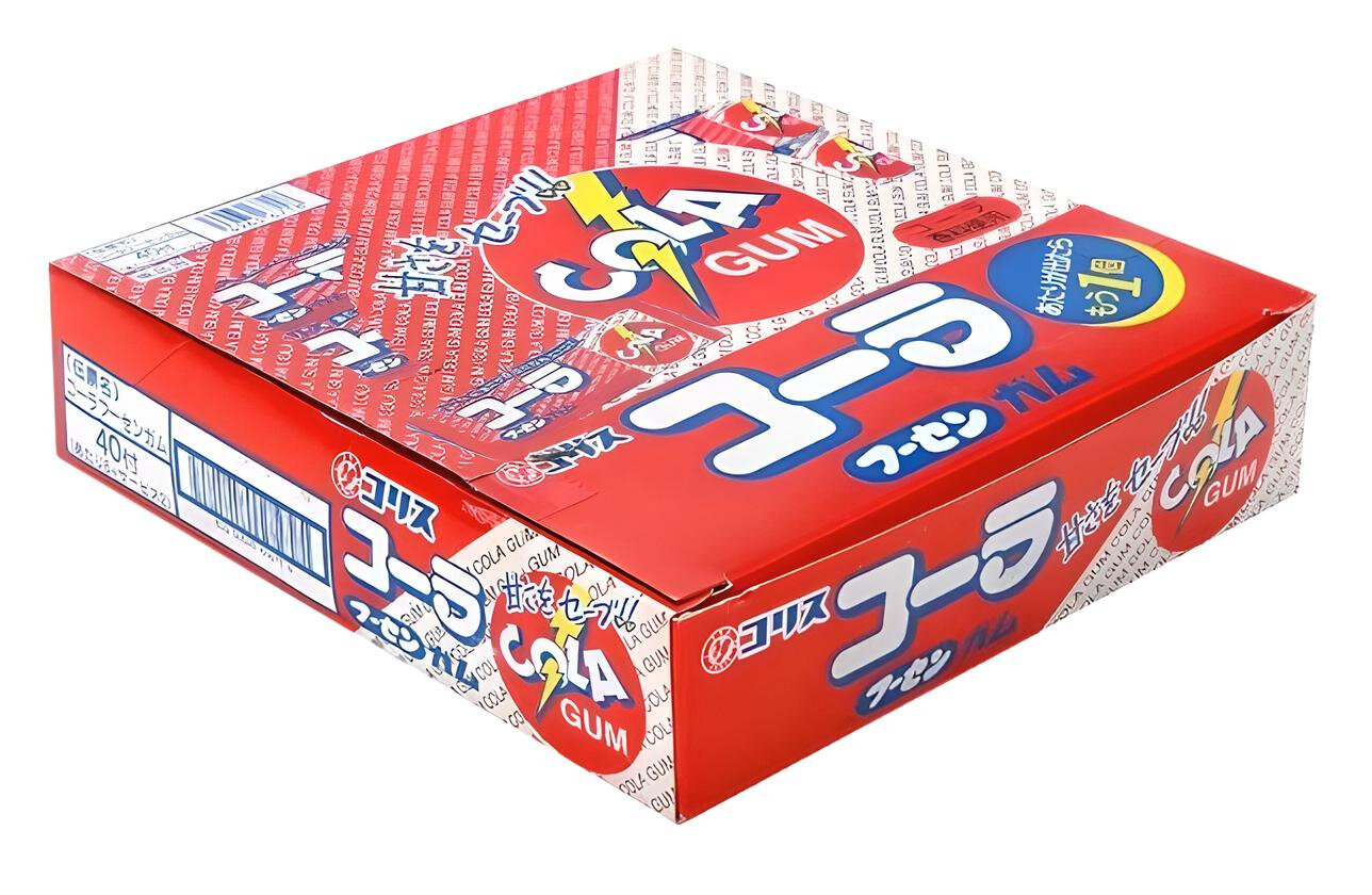 Жевательная резинка "CORIS", со вкусом колы, блок, 48 штук, 11 гр