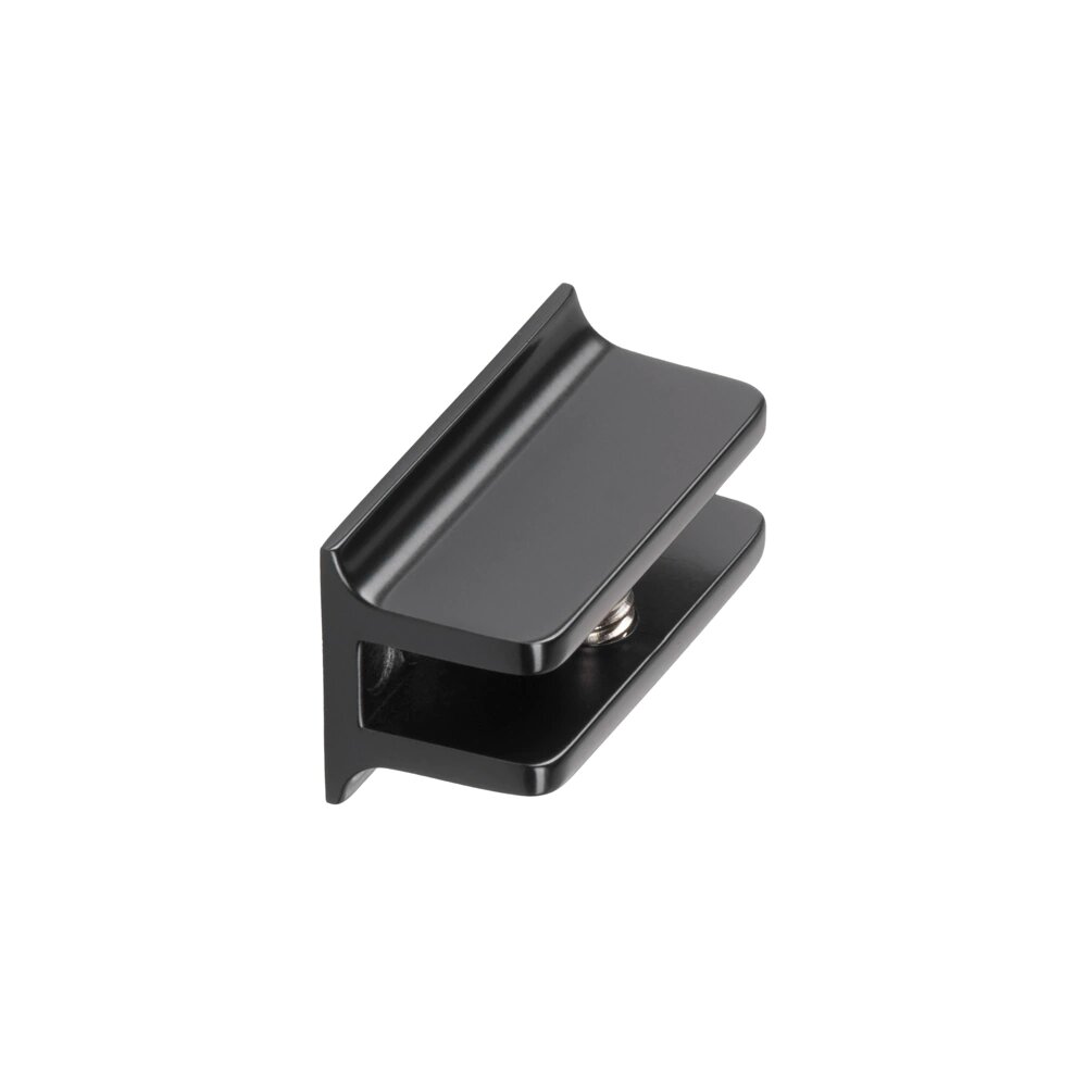 Полкодержатель М для стеклянных полок до 7 мм черный матовый