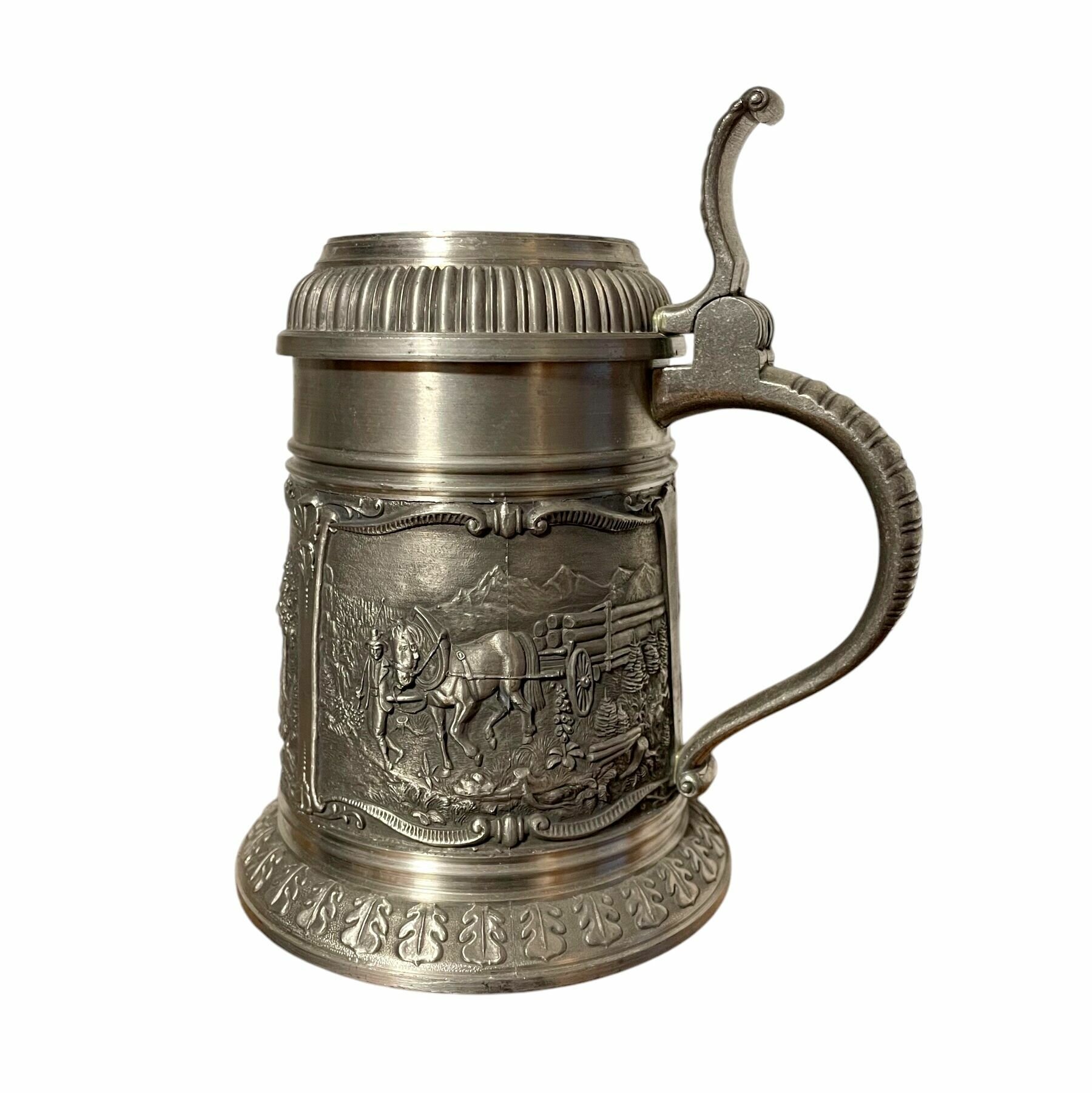 Кружка пивная, оловянная Горное селение, SKS. Германия