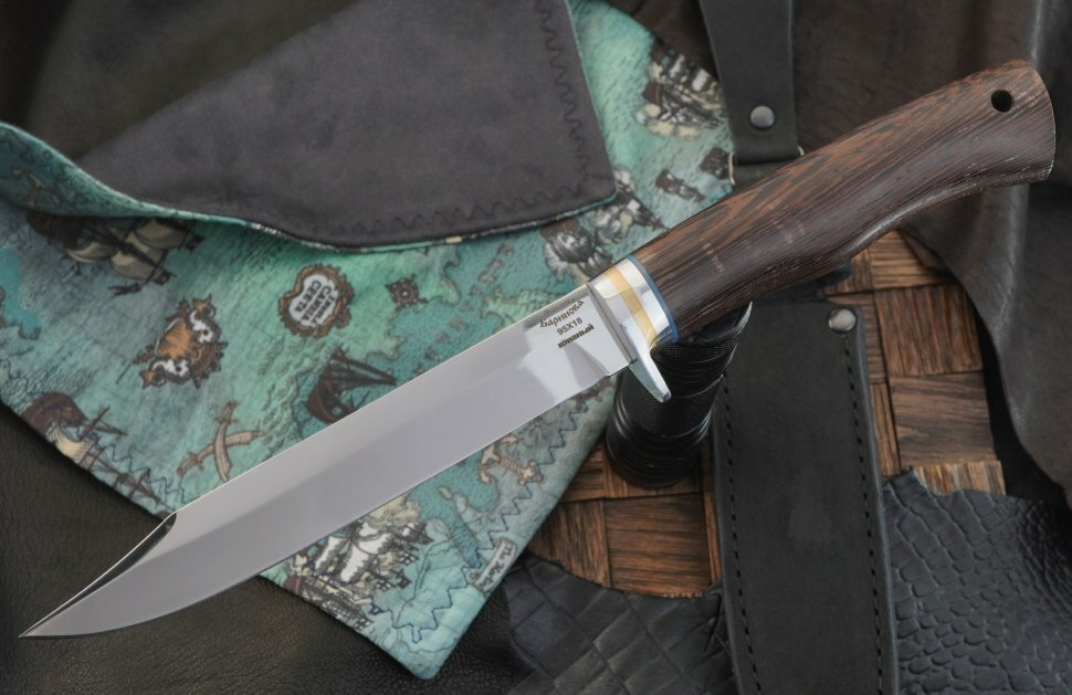 Ножевая Мастерская Курносова нож Щука, 95х18, рукоять венге
