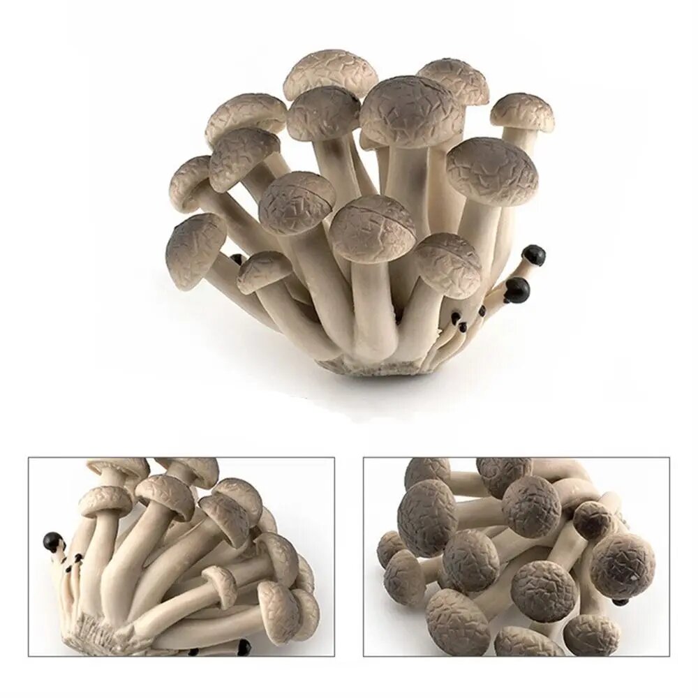 Фигурки грибов Matsutake Oyste из резины Hypsizygus