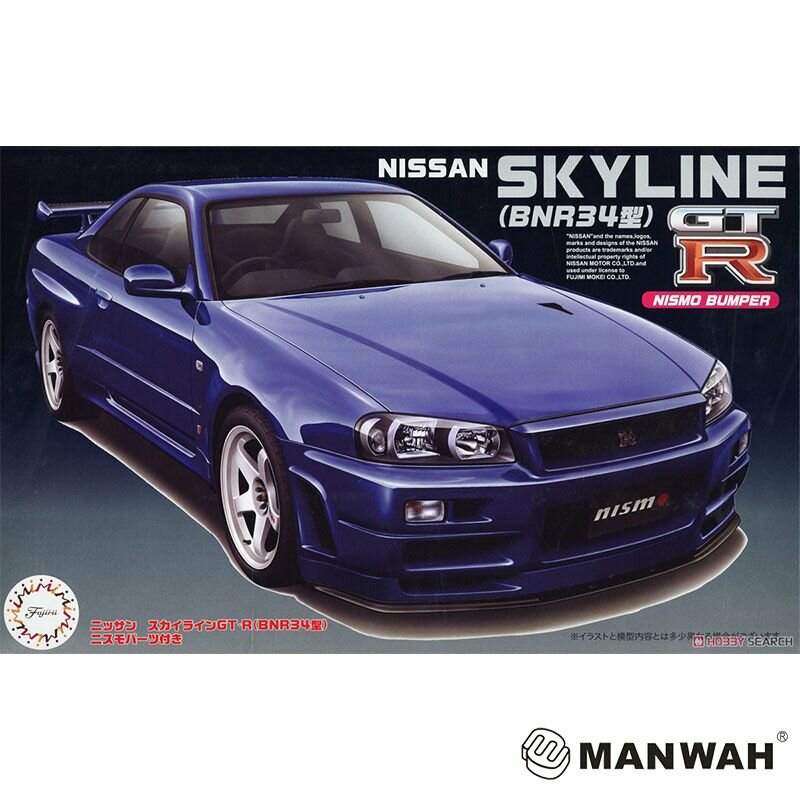 Сборная модель Машинка Fujimi-04660 1/24 Nissan Skyline GT-R BNR34 Nismo car model kit