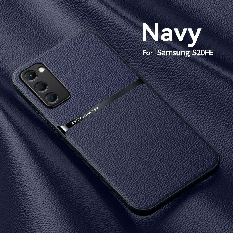 FASNYA Чехол для Samsung Galaxy S20 FE /чехол-Кожа на Самсунг галакси C20 ФЕ Чехол для телефона с защитой камеры магнитный автомобильный держатель