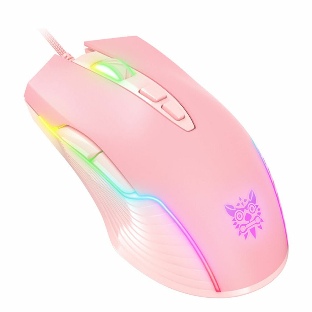 Светящаяся мышь CW905 pink RGB