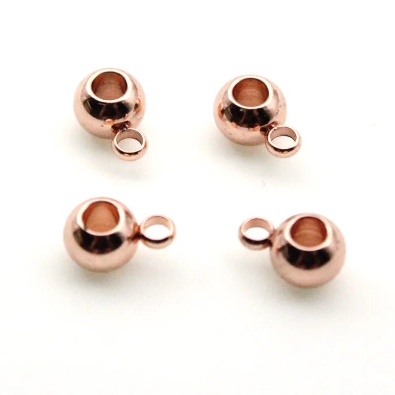 Замочки для ювелирных украшений, 4 мм, rose gold