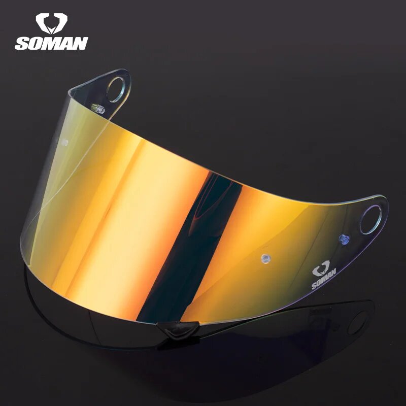 Козырек для шлема SOMAN H9, Clear Revo Red