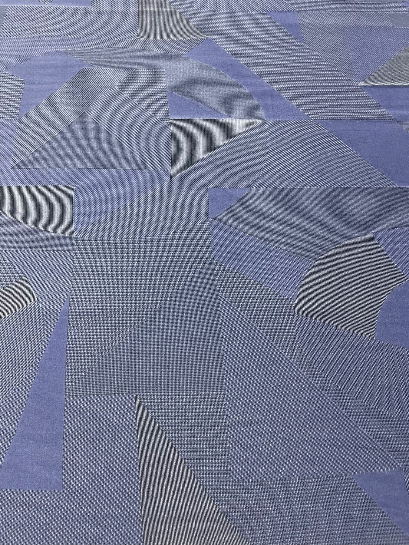 Ткань №24 (велюр синий узор), 2 метра