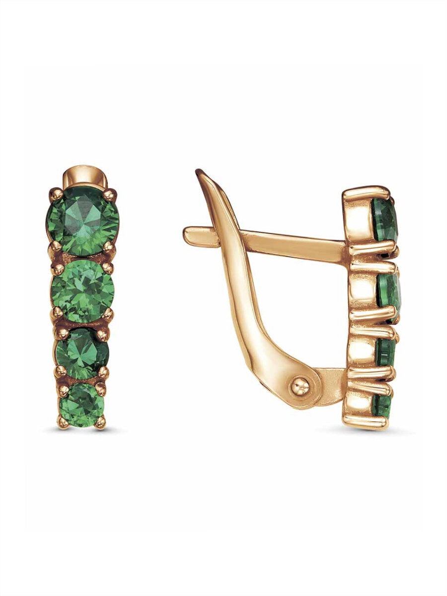 Серьги, шпинель синтетическая